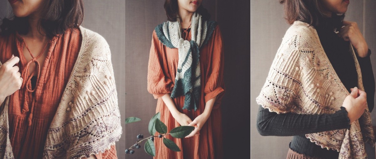 Шаль текстурным узором Tassy - Вяжи.ру